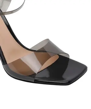 GIANVITO ROSSI Open Toe High Heel Sandals With Adjustable Ankle Strap