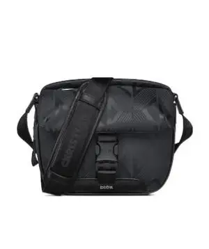Dior Explorer Messenger Pouch In Cd Diamond Mirage Ski Nylon - Black