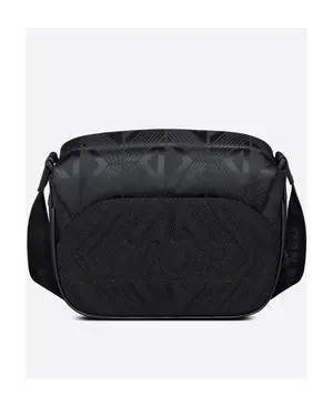 Dior Explorer Messenger Pouch In Cd Diamond Mirage Ski Nylon