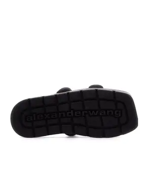 Alexander Wang Jay Denim Square Toe Sandals