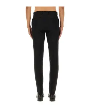Alexander McQueen Tailored Straight-leg Pants - Black