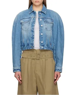 Jacquemus The Ovalo De-nîmes Denim Jacket - Blue
