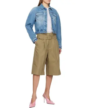 Jacquemus The Ovalo De-nîmes Denim Jacket - Blue