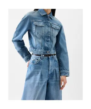 Jacquemus The Ovalo De-nîmes Denim Jacket - Blue