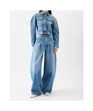 Jacquemus The Ovalo De-nîmes Denim Jacket - Blue