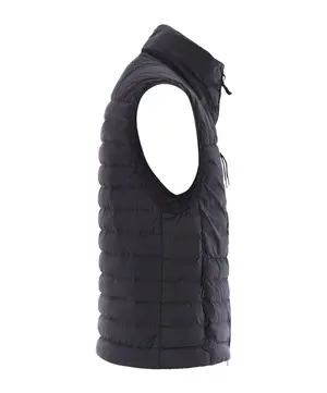 Stone Island Logo Patch High Neck Padded Gilet - Blue
