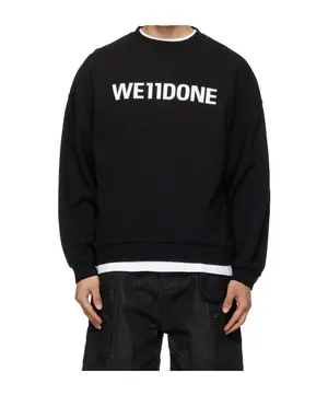 We11Done Long-sleeved Crew Neck Sweatshirt