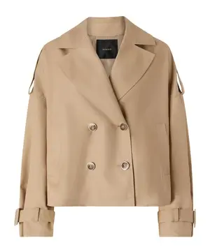 Pinko Short Double-breasted Trench Coat