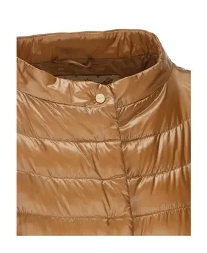 Herno Mock Neck Puffer Jacket - Brown