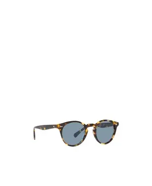 Oliver Spencer Romare Round-frame Sunglasses - Blue