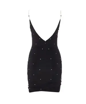 Amiri Embellished Strappy Mini Dress