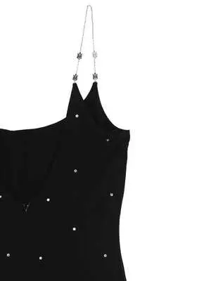 Amiri Embellished Strappy Mini Dress