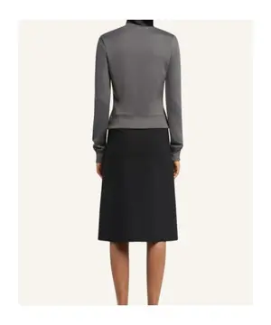 COURREGES Midi Skirt With Buttoned Slit