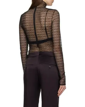 Givenchy 4g Motif Long-sleeved Bodysuit