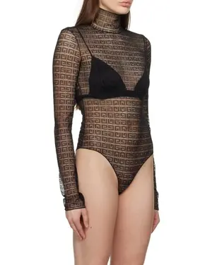 Givenchy 4g Motif Long-sleeved Bodysuit