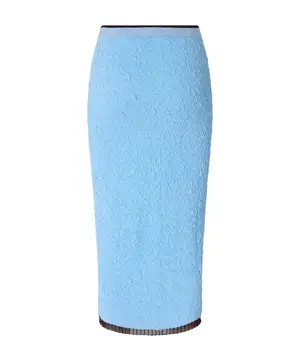 Pinko Textured Midi Skirt - Blue