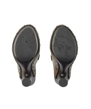 Burberry Potter Stud Embellished Slip-on Mules - Splinter