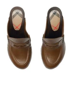 Burberry Potter Stud Embellished Slip-on Mules - Splinter