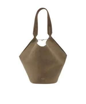 Khaite Lotus Small Tote Bag - Mud
