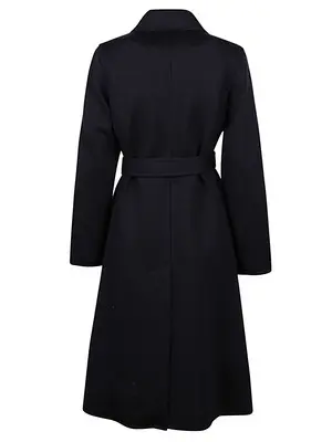 Max Mara Manuela Wool Coat - Dark Blue