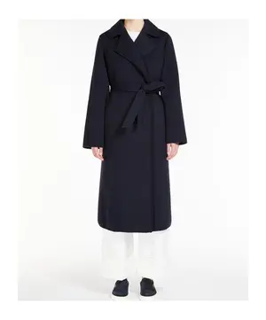 Max Mara Manuela Wool Coat - Dark Blue