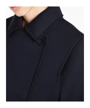 Max Mara Manuela Wool Coat - Dark Blue
