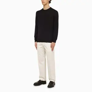 DRUMOHR Fine Knit Crew Neck Sweater - Black