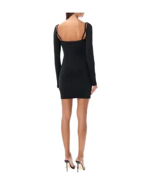 Alexander Wang Square Neck Long Sleeve Minidress