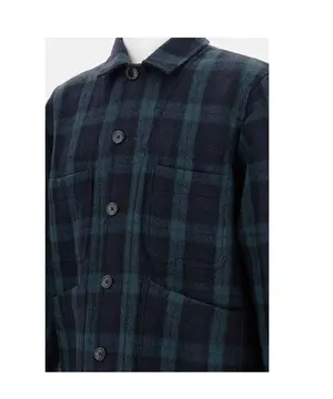 Paul Smith Checked Shirt Jacket - Black
