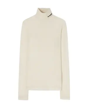 JIL SANDER Logo Printed Long-sleeved Jumper