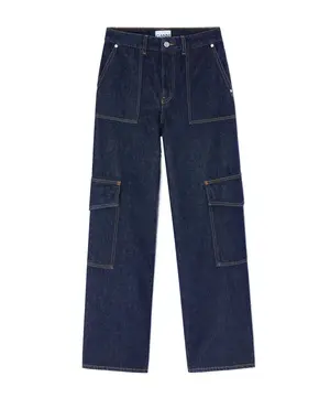 GANNI Straight Leg Cargo Jeans