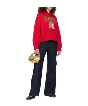GANNI Straight Leg Cargo Jeans