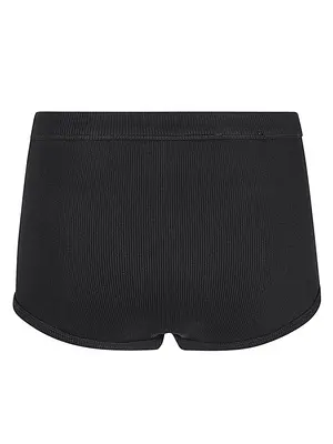 Miu Miu Ribbed Knit Boxer Shorts