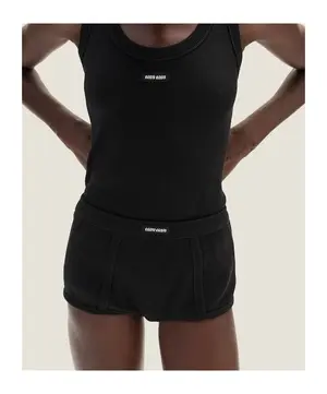 Miu Miu Ribbed Knit Boxer Shorts