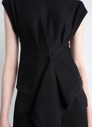 LEMAIRE Sleeveless Buttoned Knitted Top