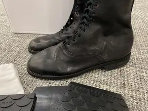 Guidi Knee-high Lace-up Round Toe Boots