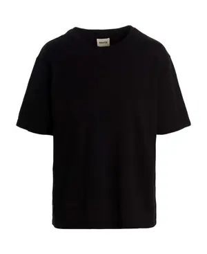 Khaite Mae Logo Patch Crewneck T-shirt