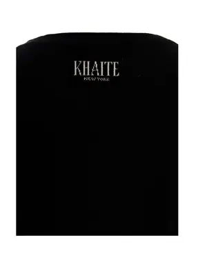 Khaite Mae Logo Patch Crewneck T-shirt