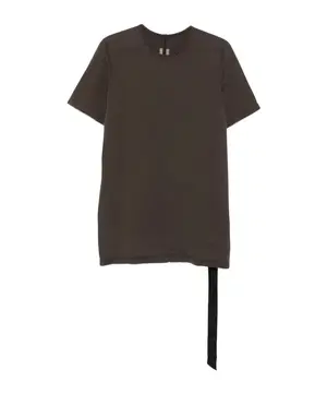 Rick Owens Short Sleeved Draped Hem T-shirt - Black