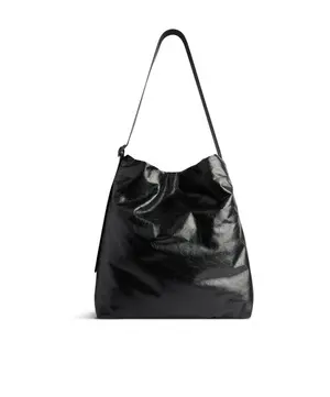 Balenciaga Logo Plaque Large Shoulder Bag