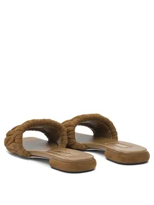 Miu Miu Open Toe Slip-on Sandals