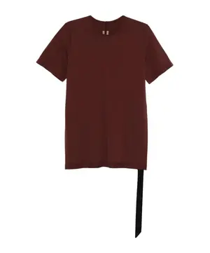Rick Owens Short Sleeved Draped Hem T-shirt