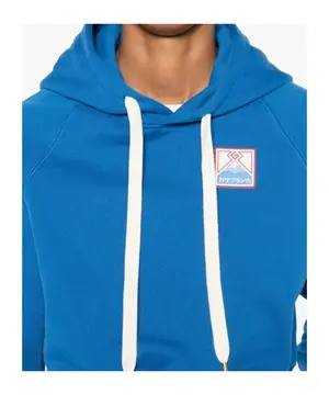 Casablanca Cropped Cotton Hoodie With Drawstring