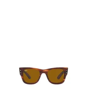 Ray-ban Mega Wayfarer Square Frame Sunglasses - Brown