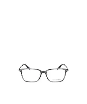 Zegna Geometric Eyeglasses - White