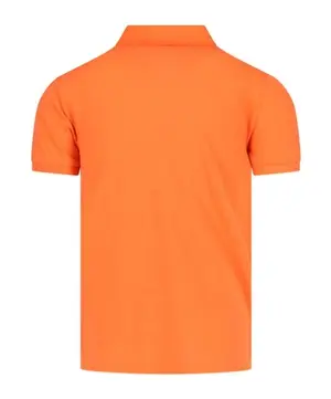 Polo Ralph Lauren Logo Embroidered Short-sleeved Polo Shirt - Orange