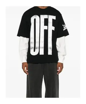 Off-White Logo Printed Crewneck T-shirt