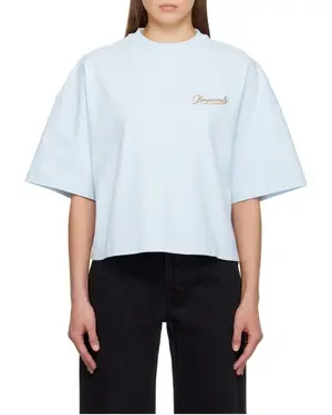 Jacquemus Short Sleeve Cropped Crewneck T-shirt