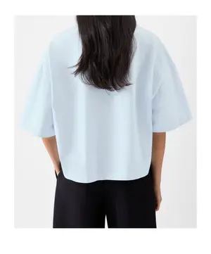 Jacquemus Short Sleeve Cropped Crewneck T-shirt