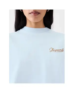 Jacquemus Short Sleeve Cropped Crewneck T-shirt